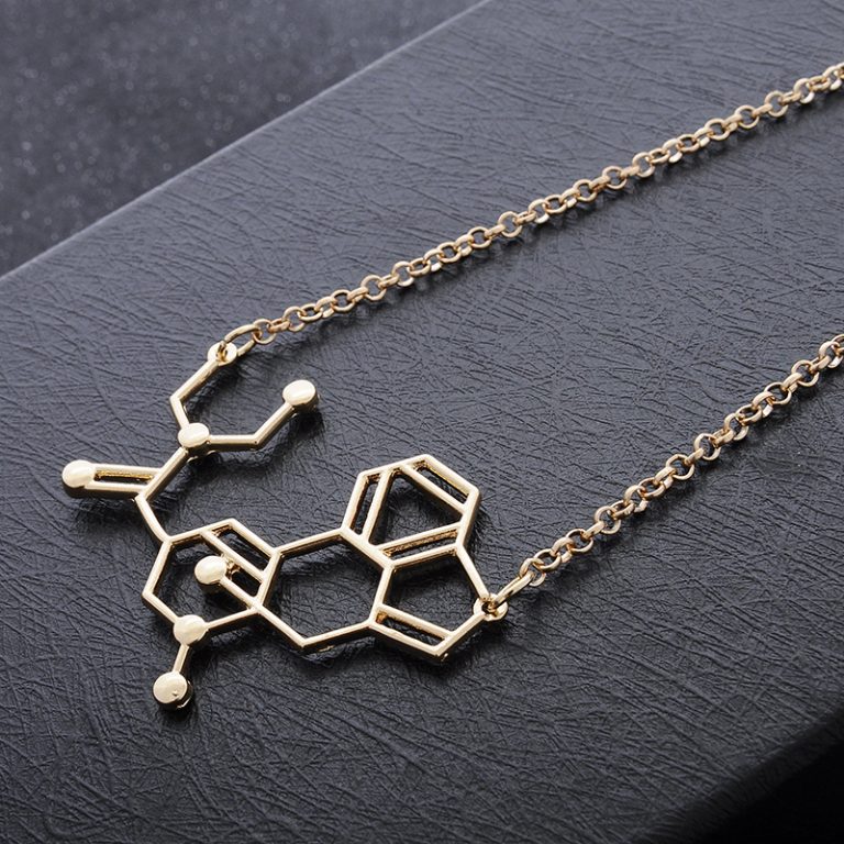 Chemical Molecule Structure Necklace - Digital Nomad Essentials